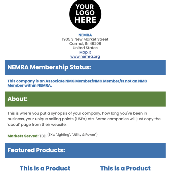 RepConnect Service | NEMRA Manufacturers